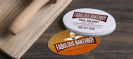 Oval Business Cards | NextDayFlyers.com
